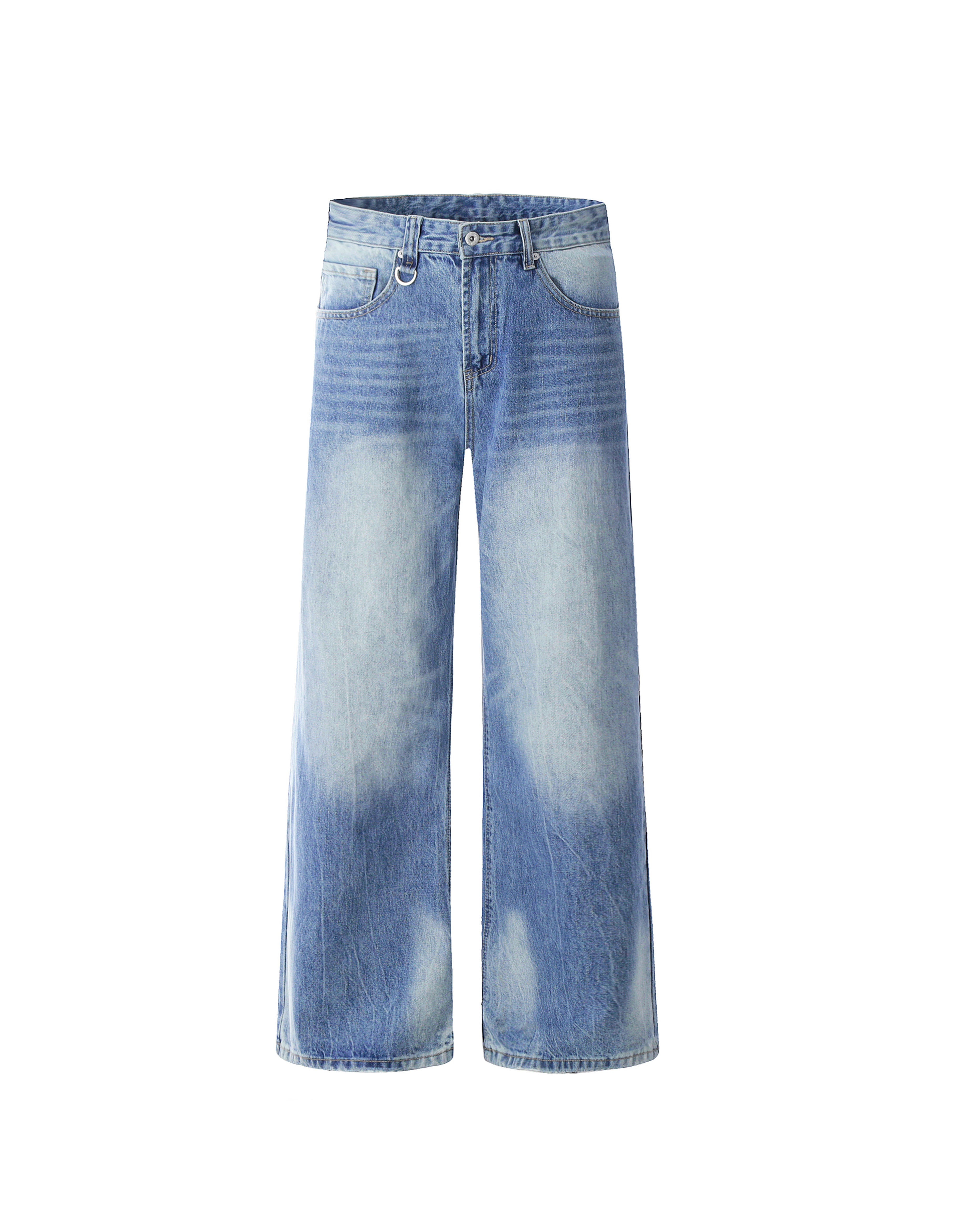 BAKYARDER Vintage Wash Gradient Denim Jeans